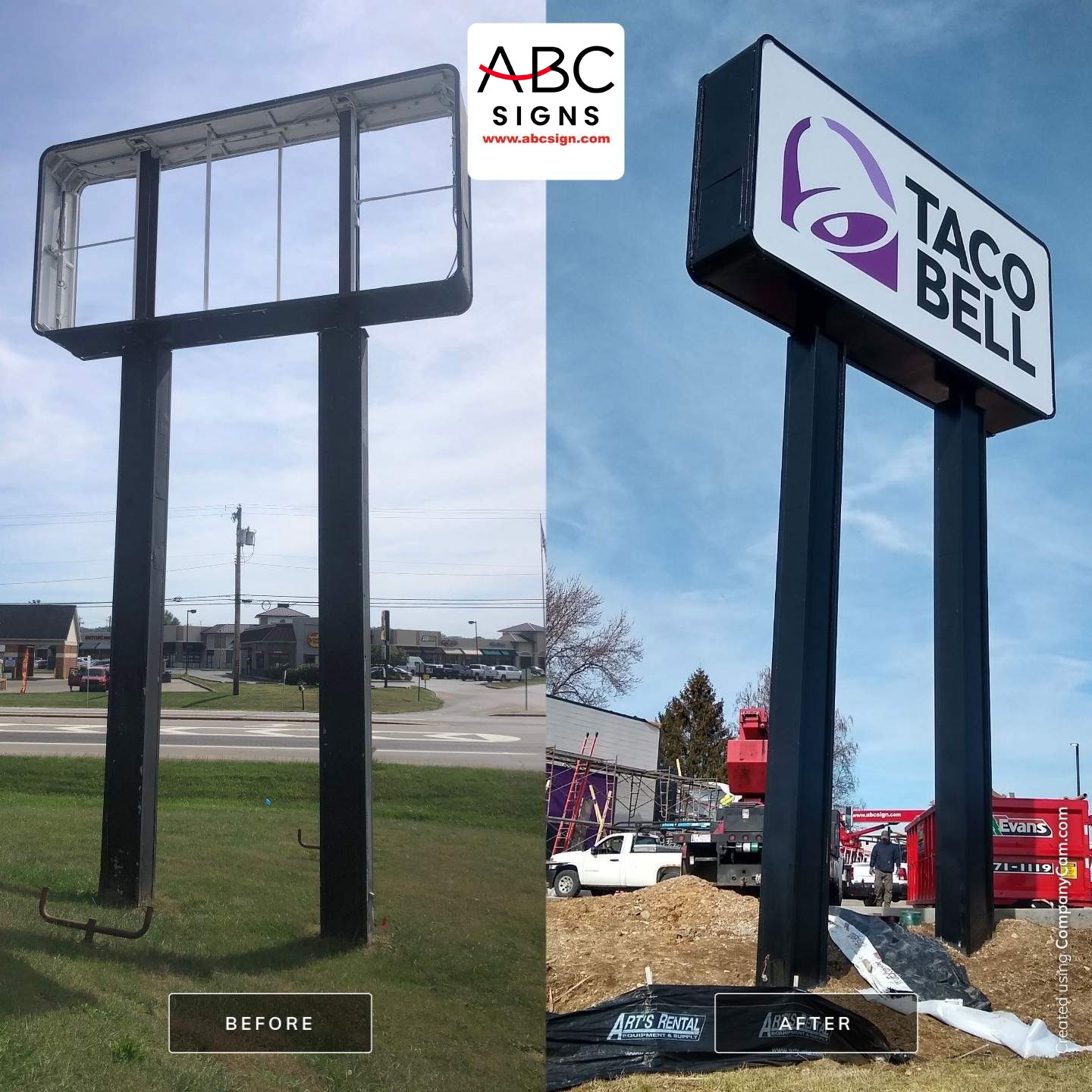 Sign Service and Repair | ABC Signs in Cincinnati, OH